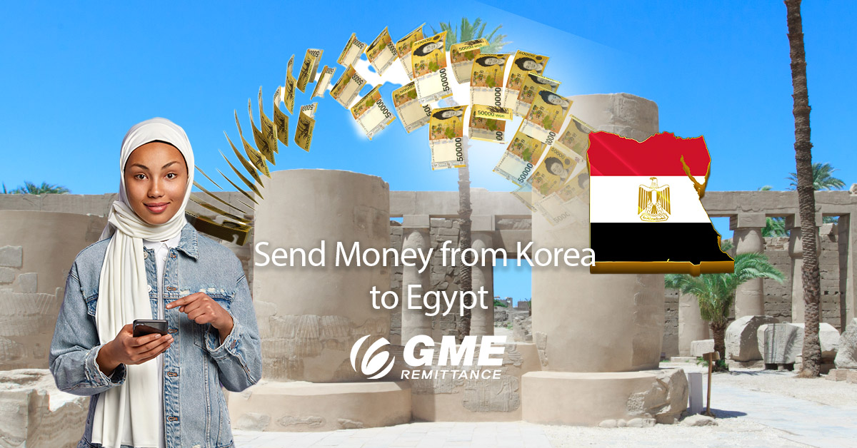 Send money from Korea to Egypt - GME Remittance